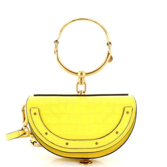 Chloe | Bags | Chloe Nile Crossbody Bag Crocodile Embossed Leather Mini ...
